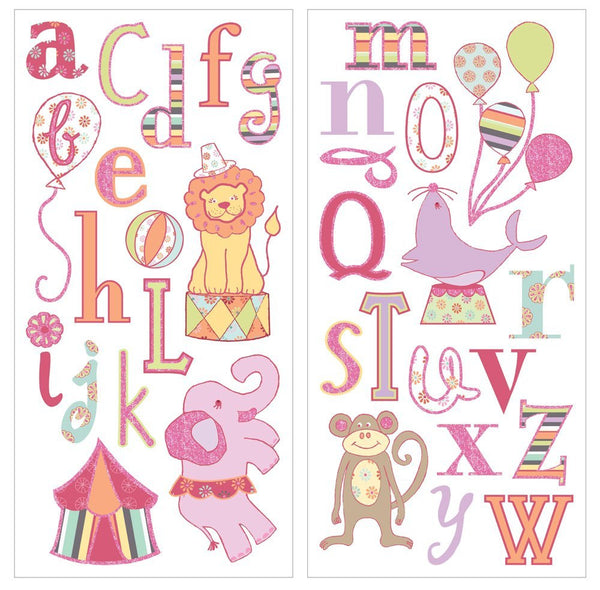 Circus Animal Alphabet Nursery Wall Decals – Fun Rooms For Kids