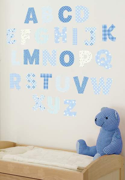 Blue Alphabet Wall Decals - Nursery – Fun Rooms For Kids