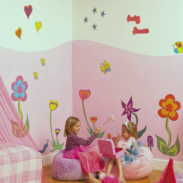 Funky Flowers Wall Decals – Fun Rooms For Kids
