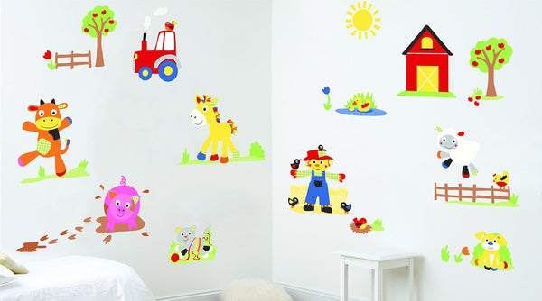 Funberry Farm Animals Wall Decals - Nursery Decor – Fun Rooms For Kids